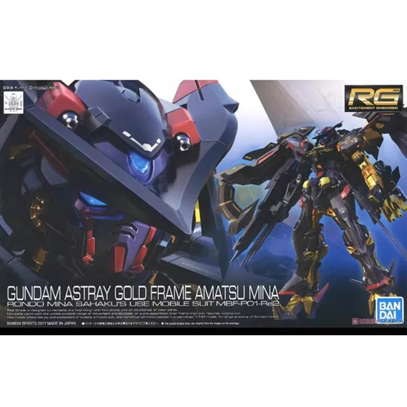 Bandai GUNDAM ASTRAY GOLD FRAME AMATSU MINA RG фигурки