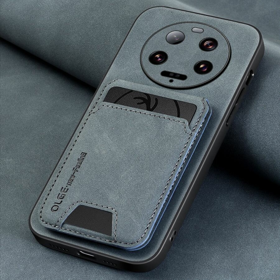 OLGE Кожаный Чехол Для Xiaomi 13 Ultra (Сяоми 13 Ультра, Ксиаоми 13 Ультра) С Картхолдером , Противоударный , Нескользящий И Удобный