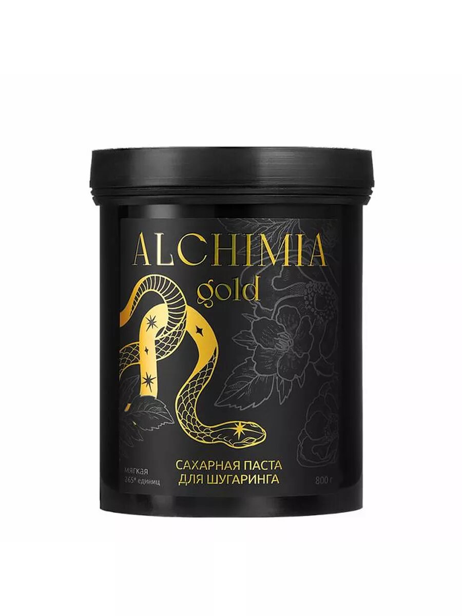 Сахарная паста для шугаринга мягкая золотая GLORIA Alchimia, 800 г