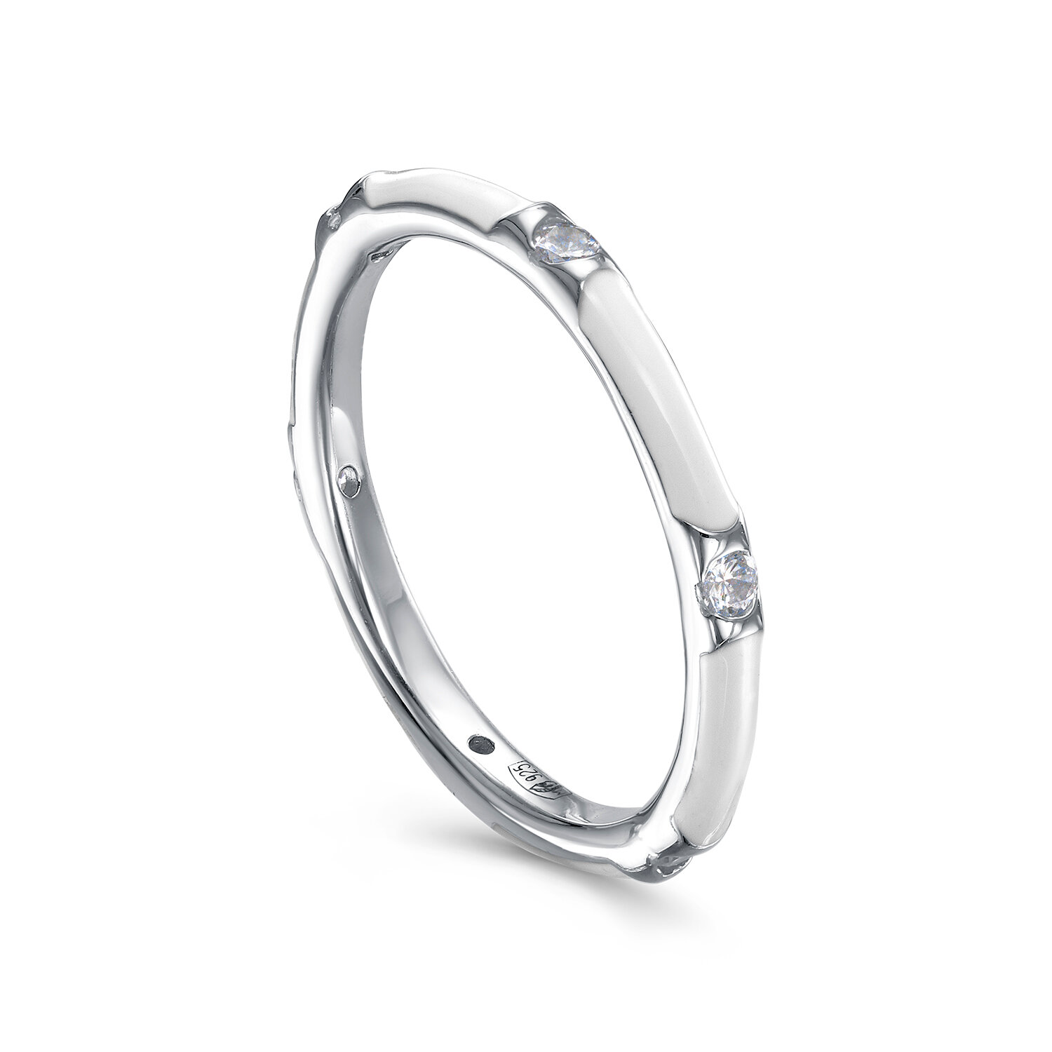 Кольцо, серебро, 925 проба, фианит