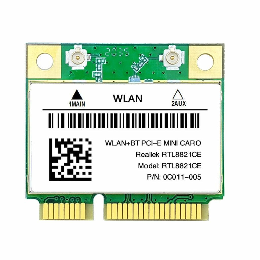 Сетевая карта RTL8821CE BT4.2 2,4/5 ГГц Двухдиапазонный MINI PCIE 600 Мбит/с
