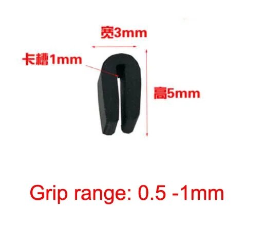 Резиновая уплотнительная лента U-образная 1 метр 3x5mm