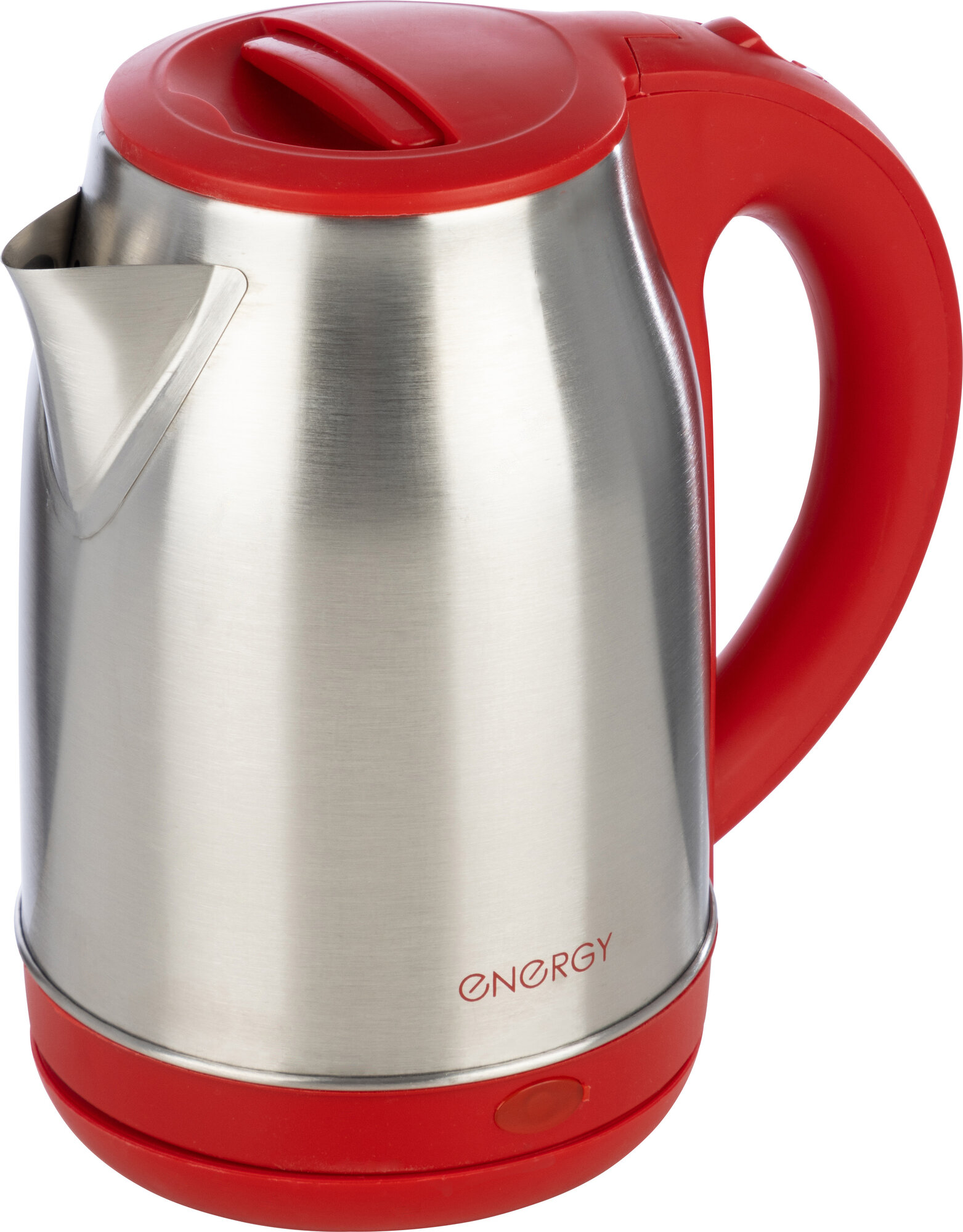 Чайник ENERGY E-201 (1,8 л, диск) стальной, красный