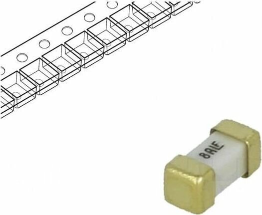 Предохранитель LITTELFUSE 0448008. MR плавкая вставка, сверхбыстрый, 8А, 125В, SMD, 1 шт