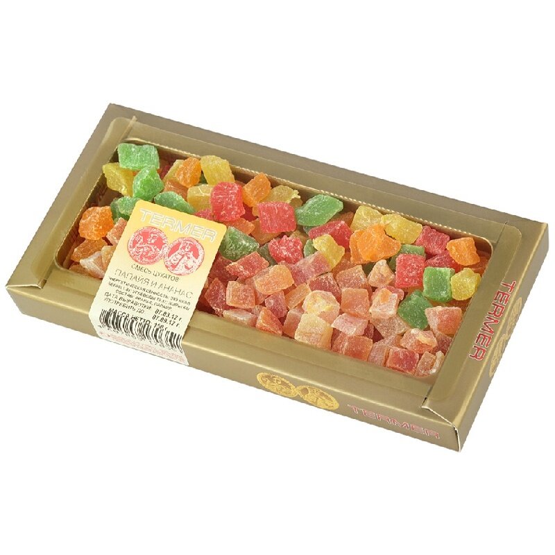 Цукаты TERMER ананас + папайя /картон/ 150г