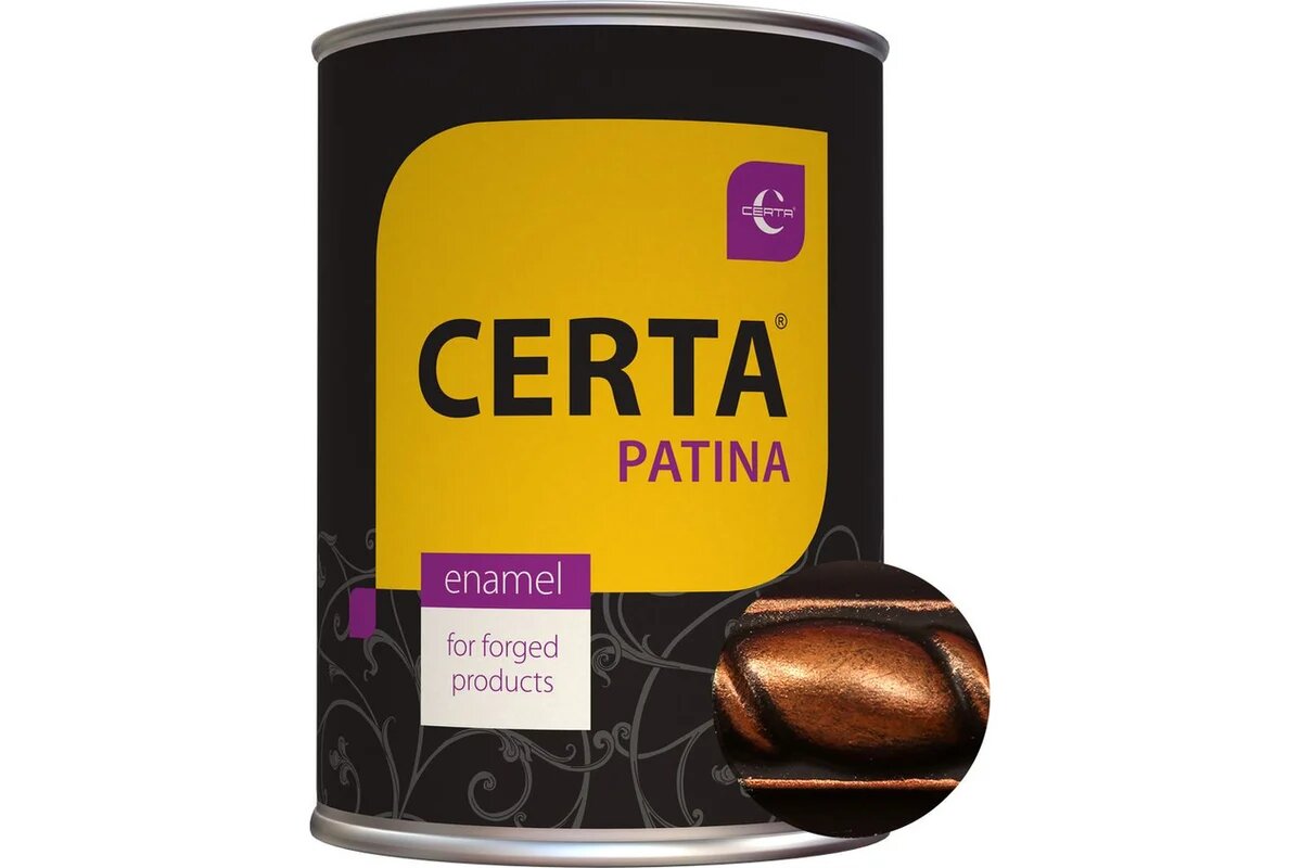 Certa Термостойкая атмосферостойкая патина для печей и мангалов, красная медь 0,5 кг PATR0023