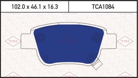 Колодки тормозные дисковые задние TMI TATSUMI TCA1084