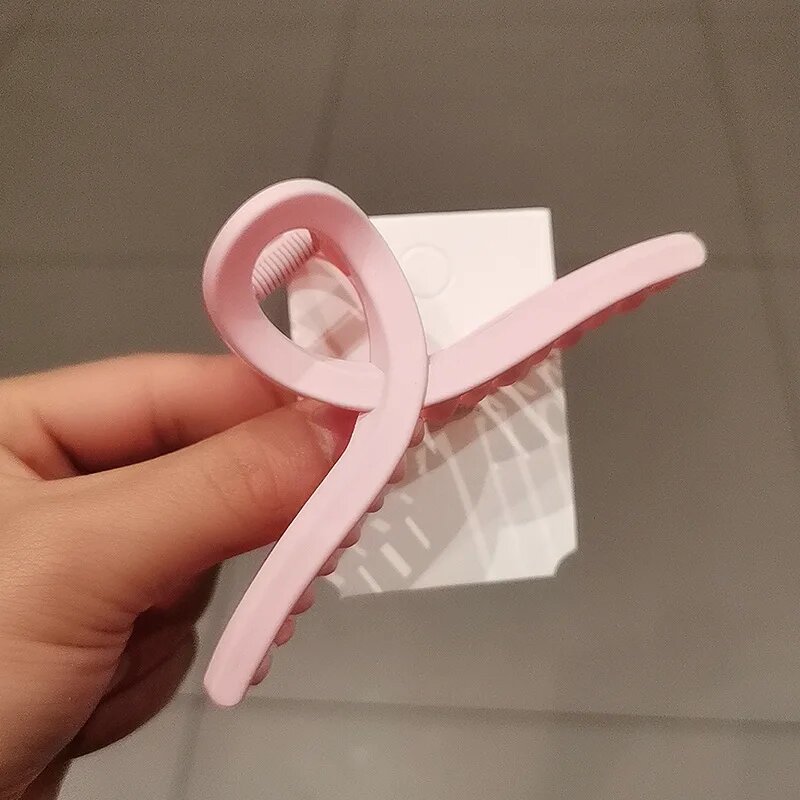 Розовая заколка-краб FORWOT B pink