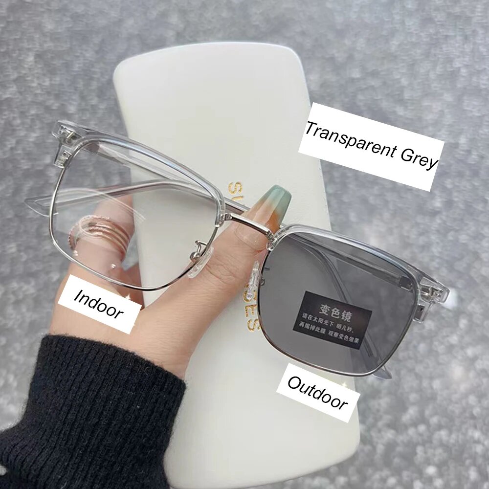 KLASSNUM фотохромные очки Clear Grey, -250