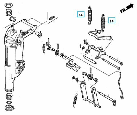 Пружина, фиксатор включения заднего хода (Оригинал)