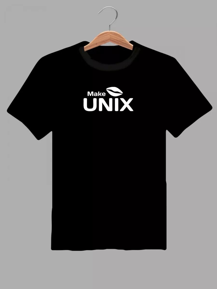 Футболка make unix