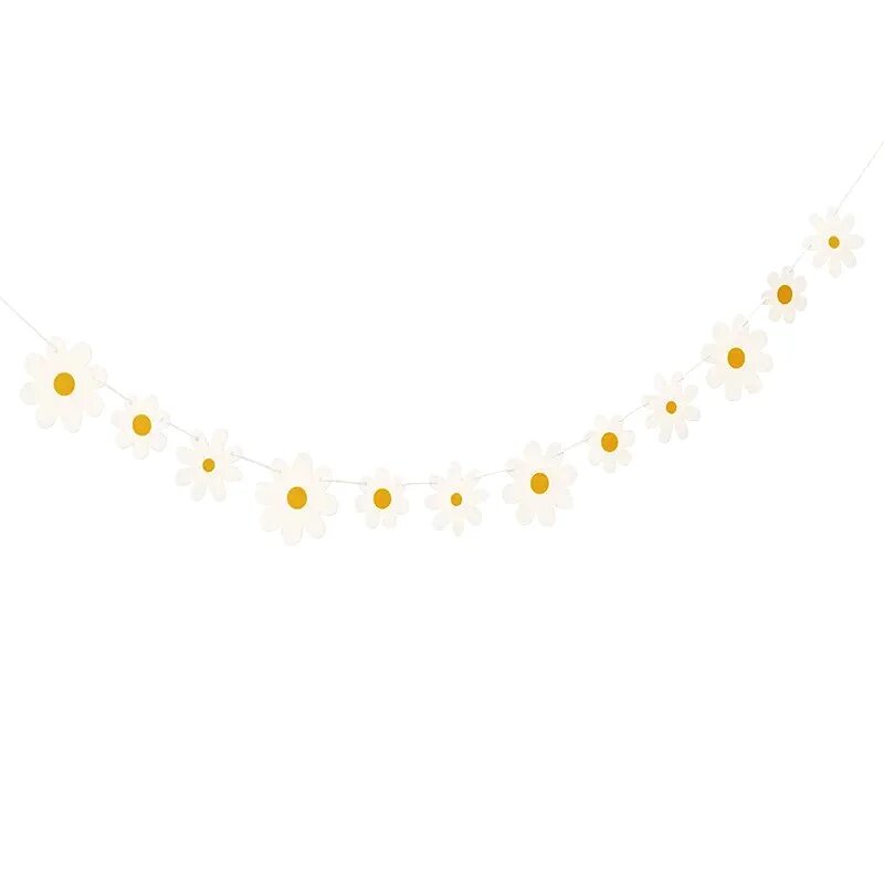 Бумажный баннер с розами для праздника