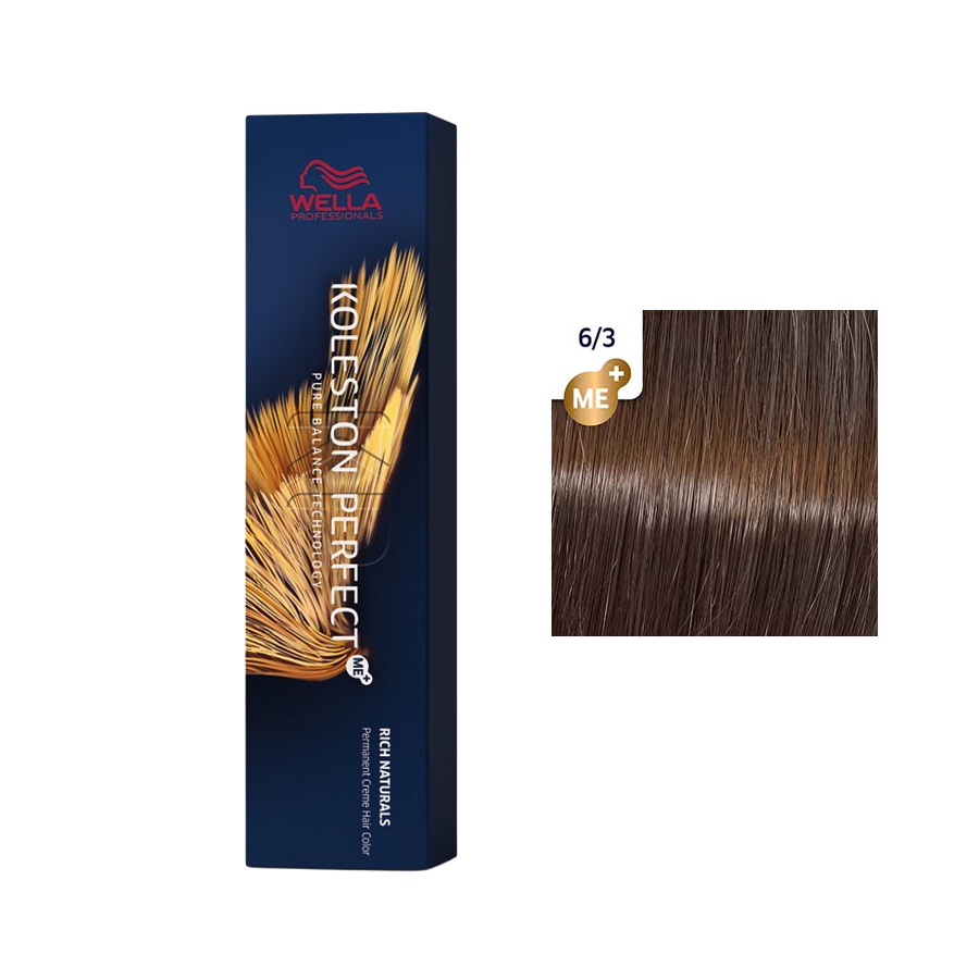 Wella Koleston Perfect ME+ 6/3 - Стойкая краска пралине 60 мл