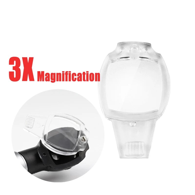 Пластиковая прозрачная запасная линза для обзора, запасная часть, аксессуар с 3-кратным увеличением для ушного эндоскопа, отоскопа