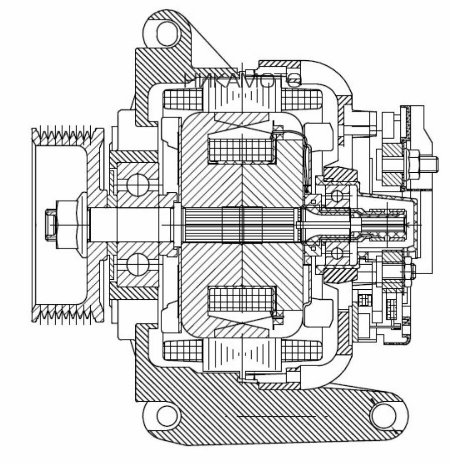 STARTVOLT LG1595 Генератор для а/м Mercedes-Benz Actros MP4/MP5 с дв. OM471 100A (LG 15