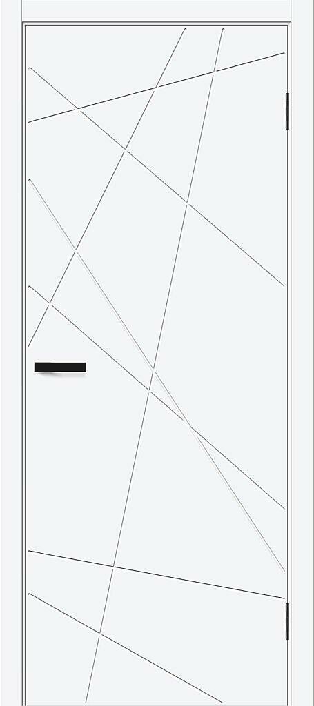 Комплект двери Граффити-5Д White Pro Браво 200*70 +коробка и наличники