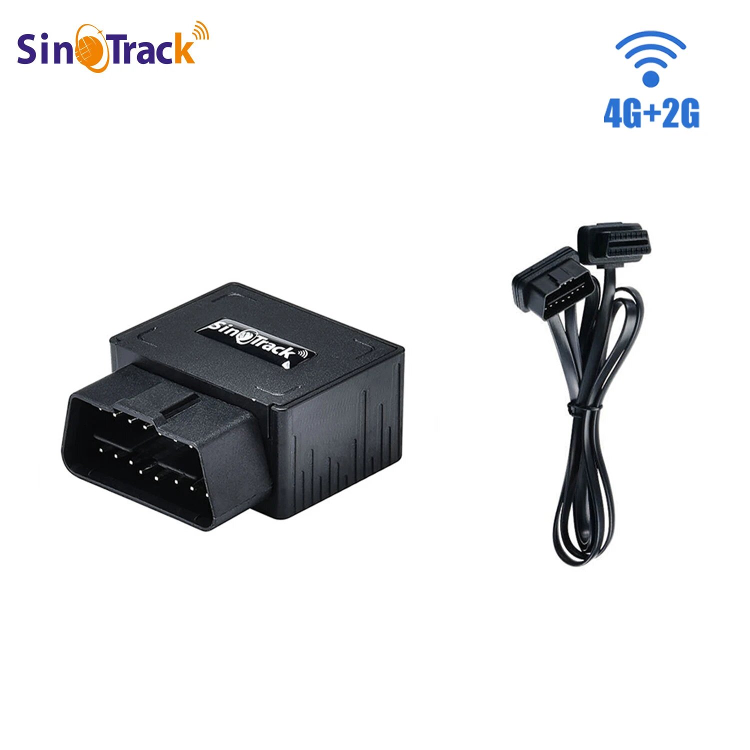 SinoTrack 4G Mini OBD II GPS трекер ST-902L Встроенный аккумулятор 16-контактный автомобильный трекер в реальном времени Онлайн-программное обеспечение ST-902L With Cable