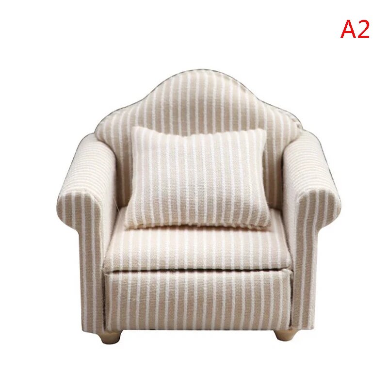 Миниатюрное кресло для кукольного домика, Белый, Style7 A2