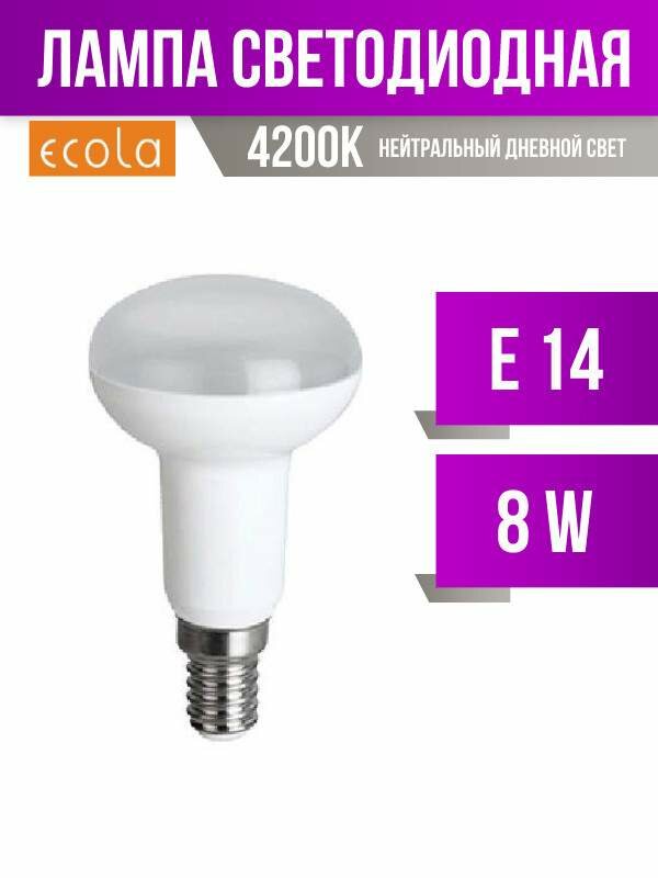 Ecola R50 E14 8W 4200K 4K 87x50 G4SV80ELC