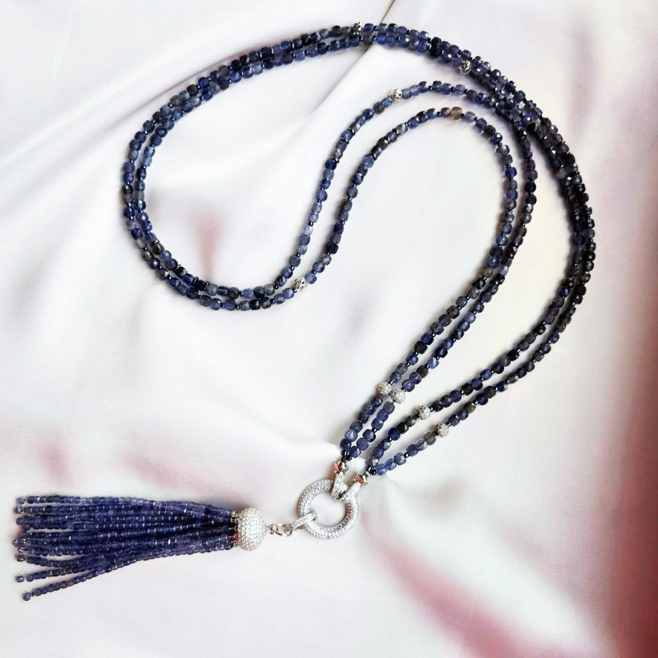 Серьги, иолит