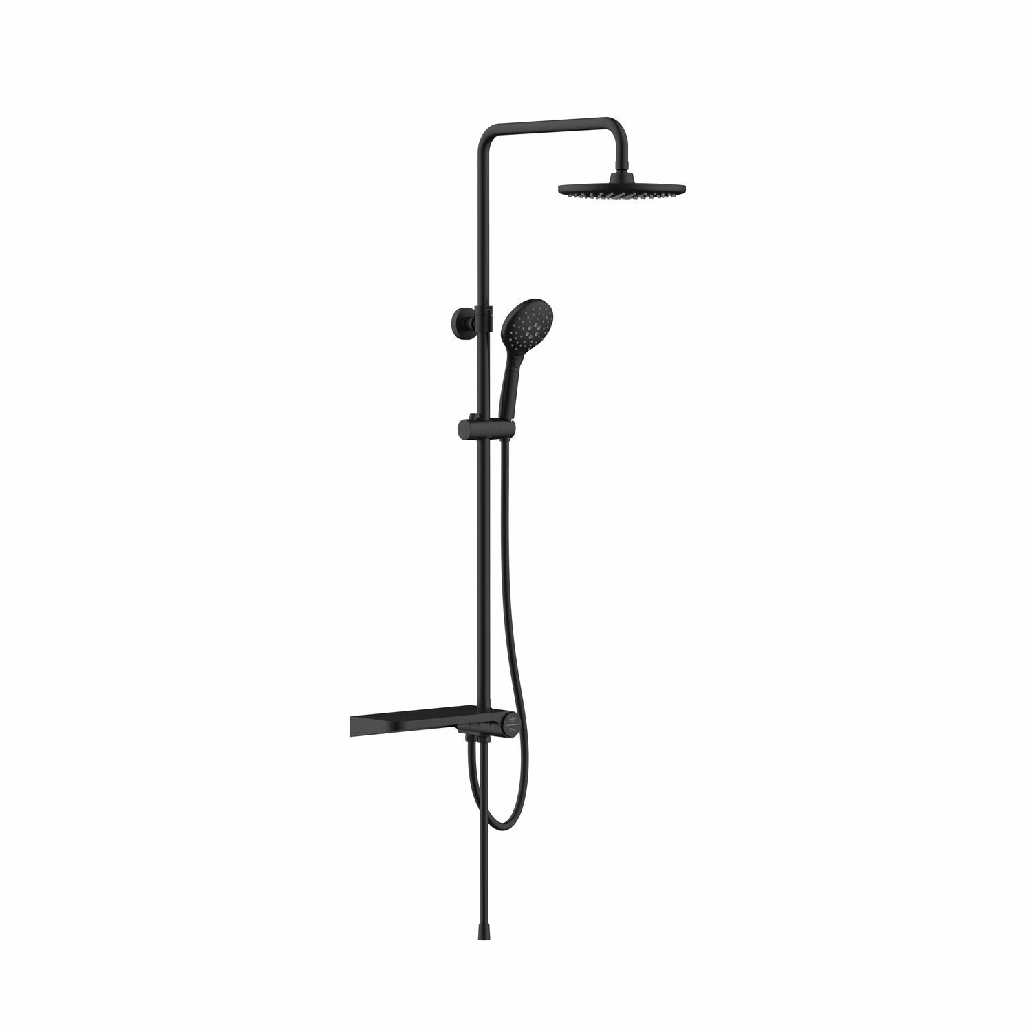 IDDIS Ray Душевой гарнитур с верхней лейкой, черный матовый RAYMS3Fi76