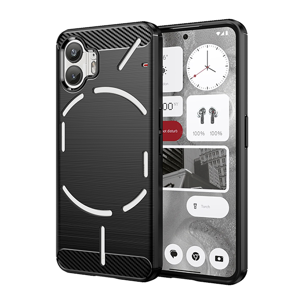 Чехол для Nothing Phone (2) Caseport противоударный серия Carbon черный