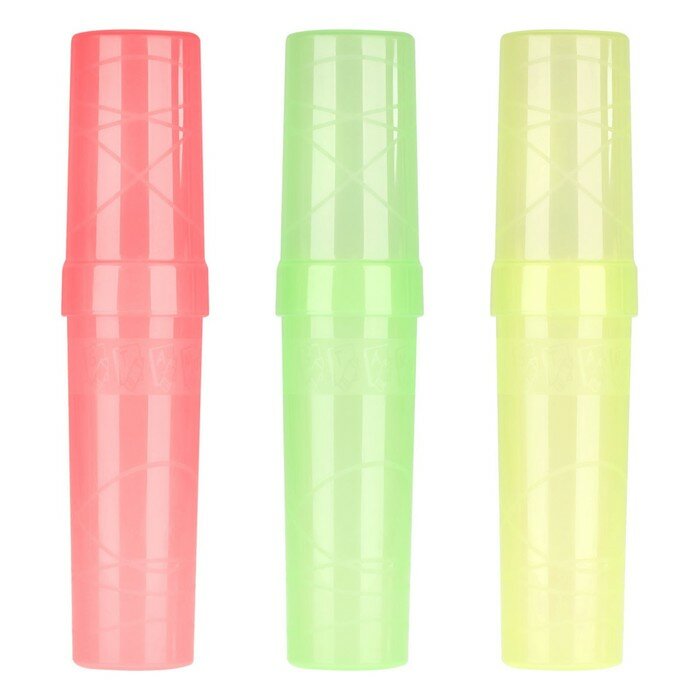 Пенал-тубус (45×195 мм) Стамм Creative, пластиковый, микс