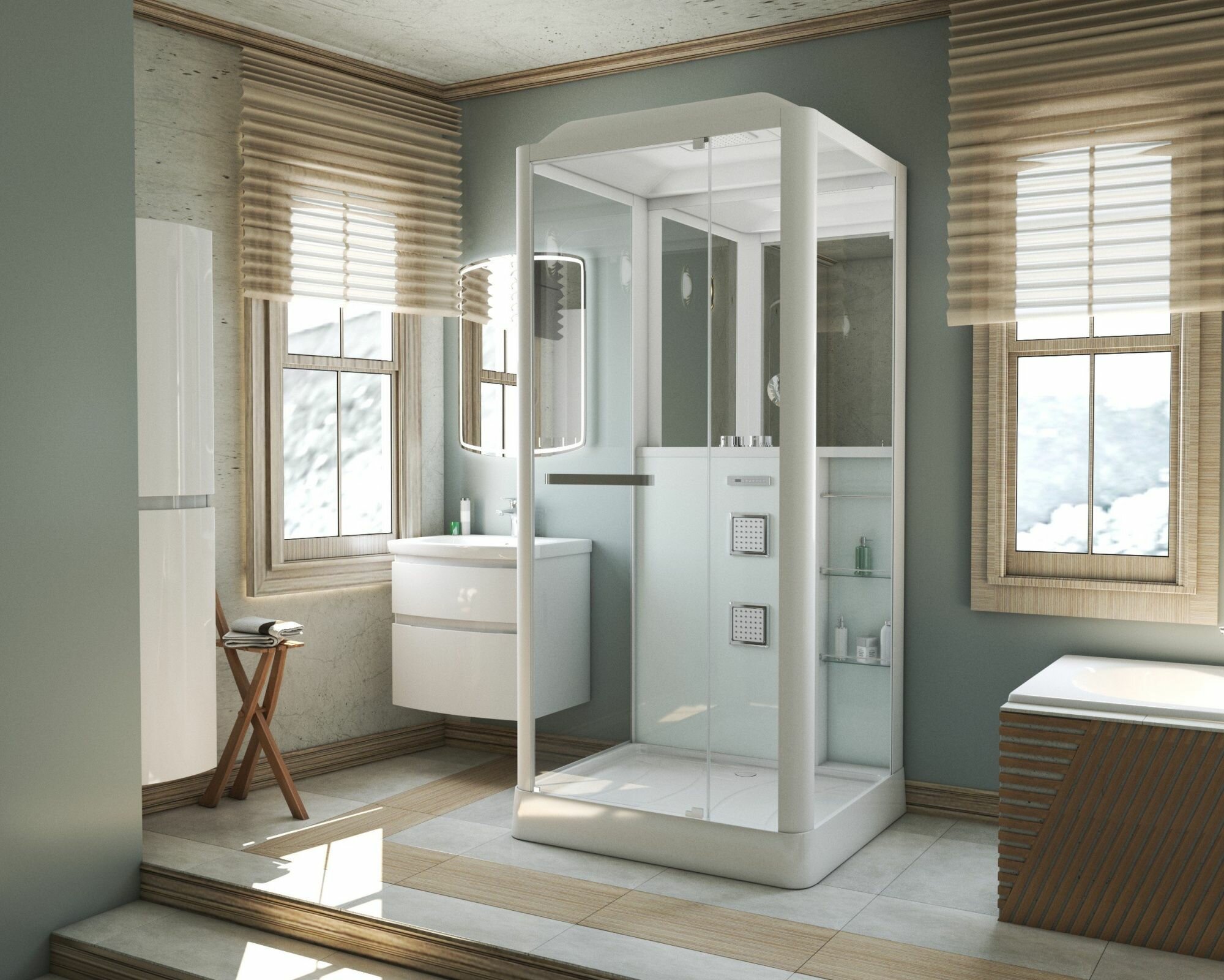 Душевая кабина Grossman Aurora 126 90x100