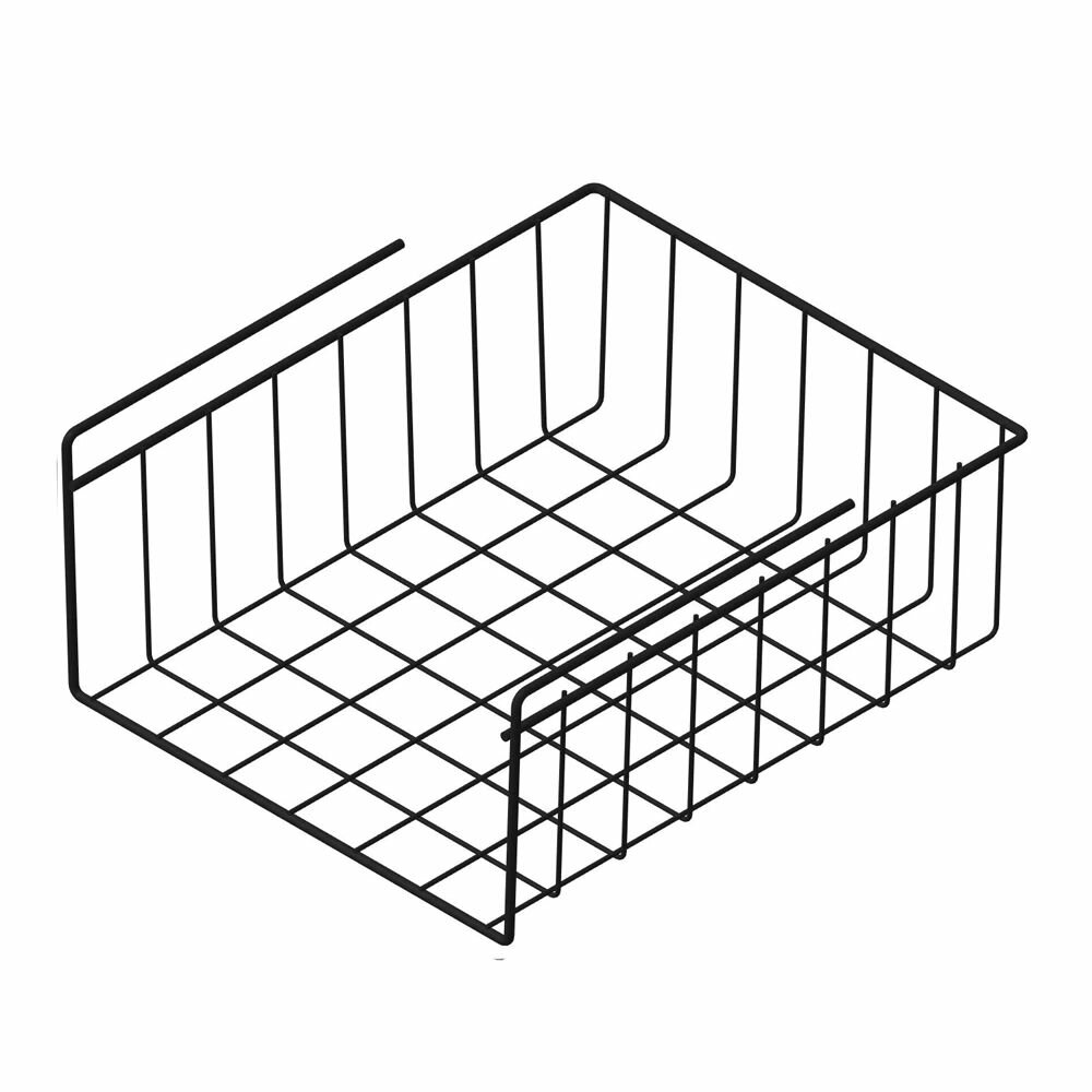 Полка сетчатая подвесная черная