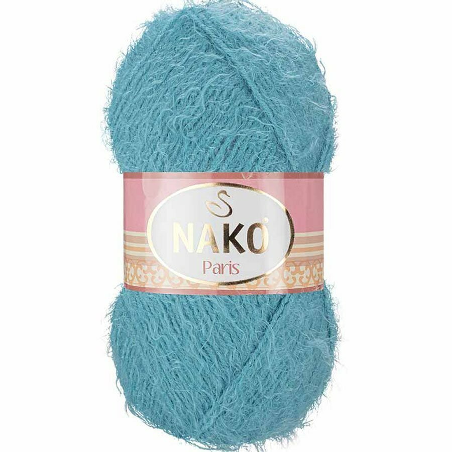 Пряжа Nako PARIS 5498 бирюза (5 мотков)