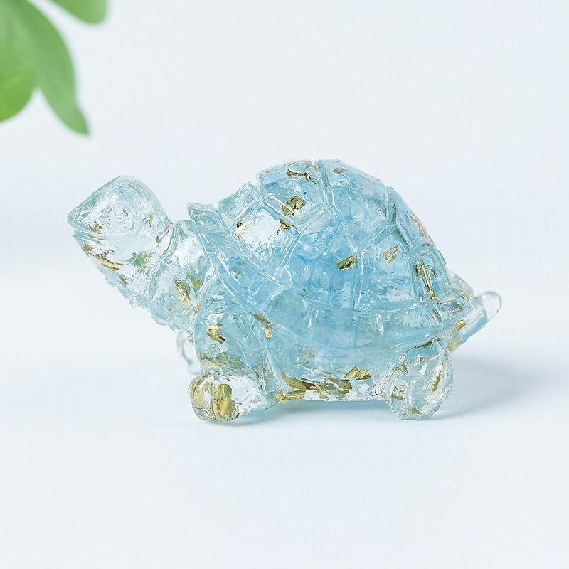 1 шт. Статуэтка хрустальной черепахи