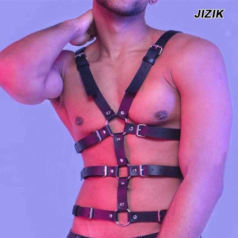 Костюм для ролевых игр / портупея эротическая кожаная бдсм / одежда для взрослых