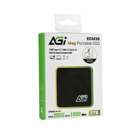 2048 ГБ Внешний SSD AGI EDM38 [AGI2T0G36EDM38], USB 3.2 Gen 2x2 Type-C