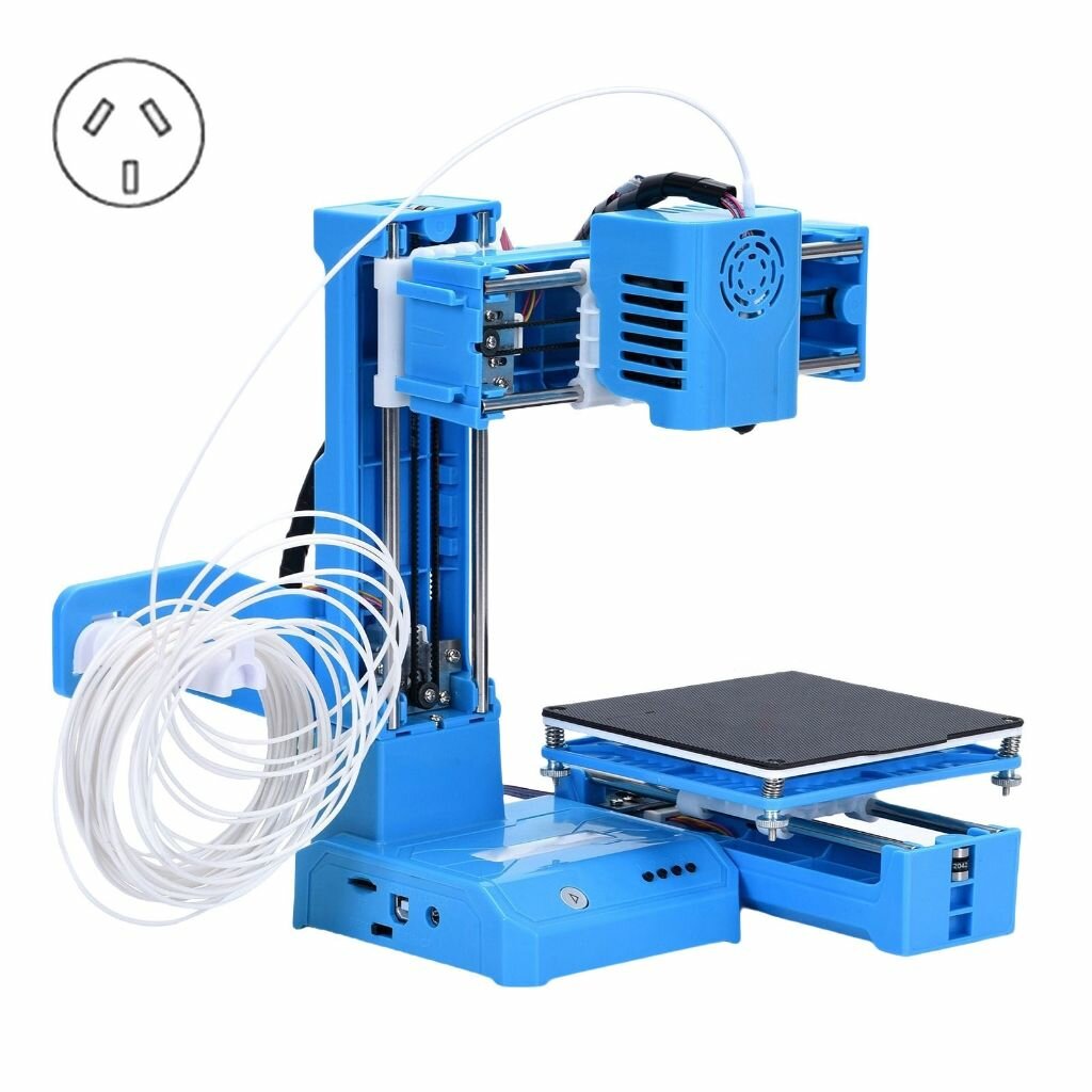 (1 шт.) Новый мини-3D-принтер EasyThreed K9-синий-Австралийский стандарт