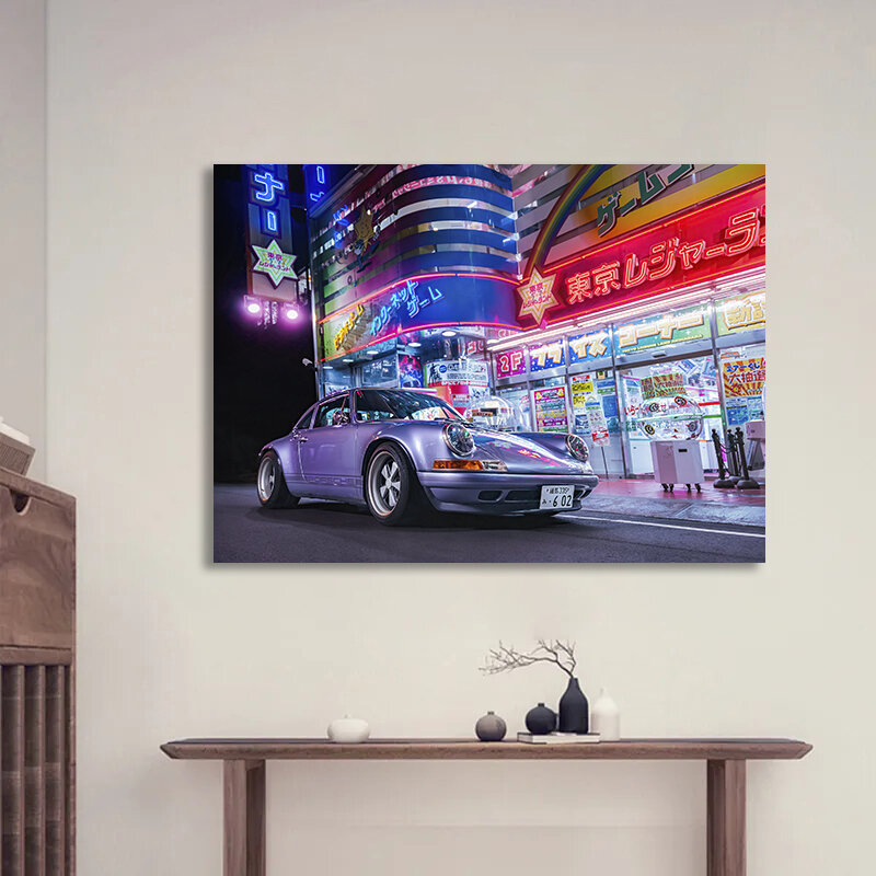 Автомобиль / картина PORSCHE / в интерьер мужчине, 60х80 см.