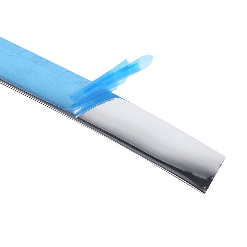 Универсальная защитная накладка на бампер, молдинг, декоративная лента для салона и экстерьера автомобиля, серебристая