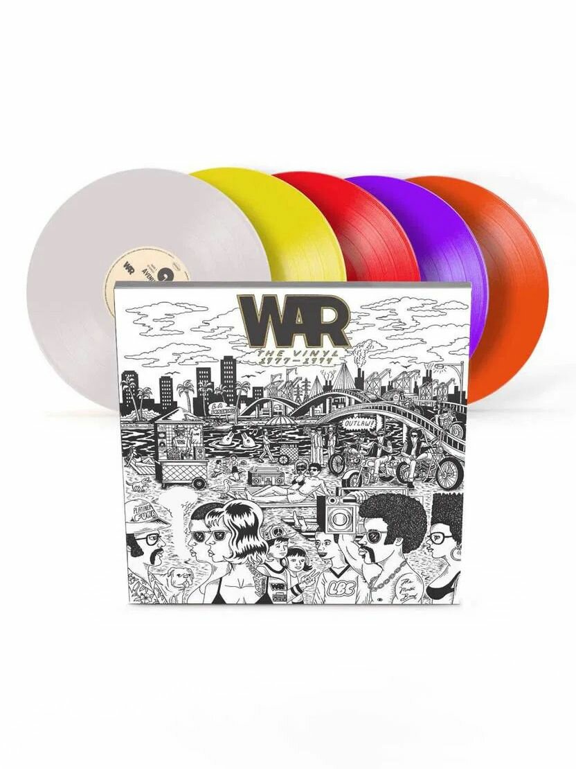 Виниловая пластинка War - The Vinyl: 1977-1994 (5LP Box Set, Пурпурно-желто-красно-оранжево-серебристый винил) RSD, Limited, 2024