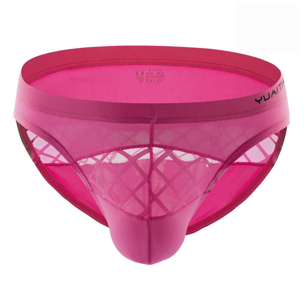 Нижнее белье мужское, японское, нейлон ice silk, цвет розовый, размер XXL