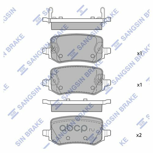 Колодки тормозные Hi-Q SP4411