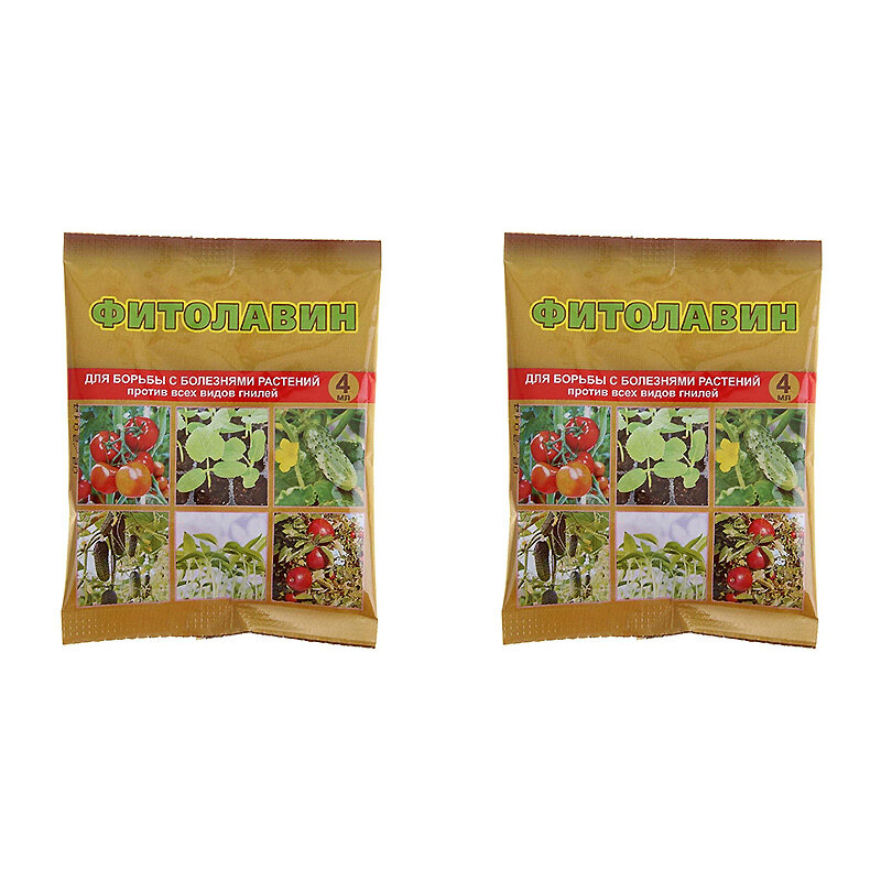 Средство для защиты томатов и огурцов от всех видов гнили Ваше хозяйство Фитолавин 4 мл (2 шт.)