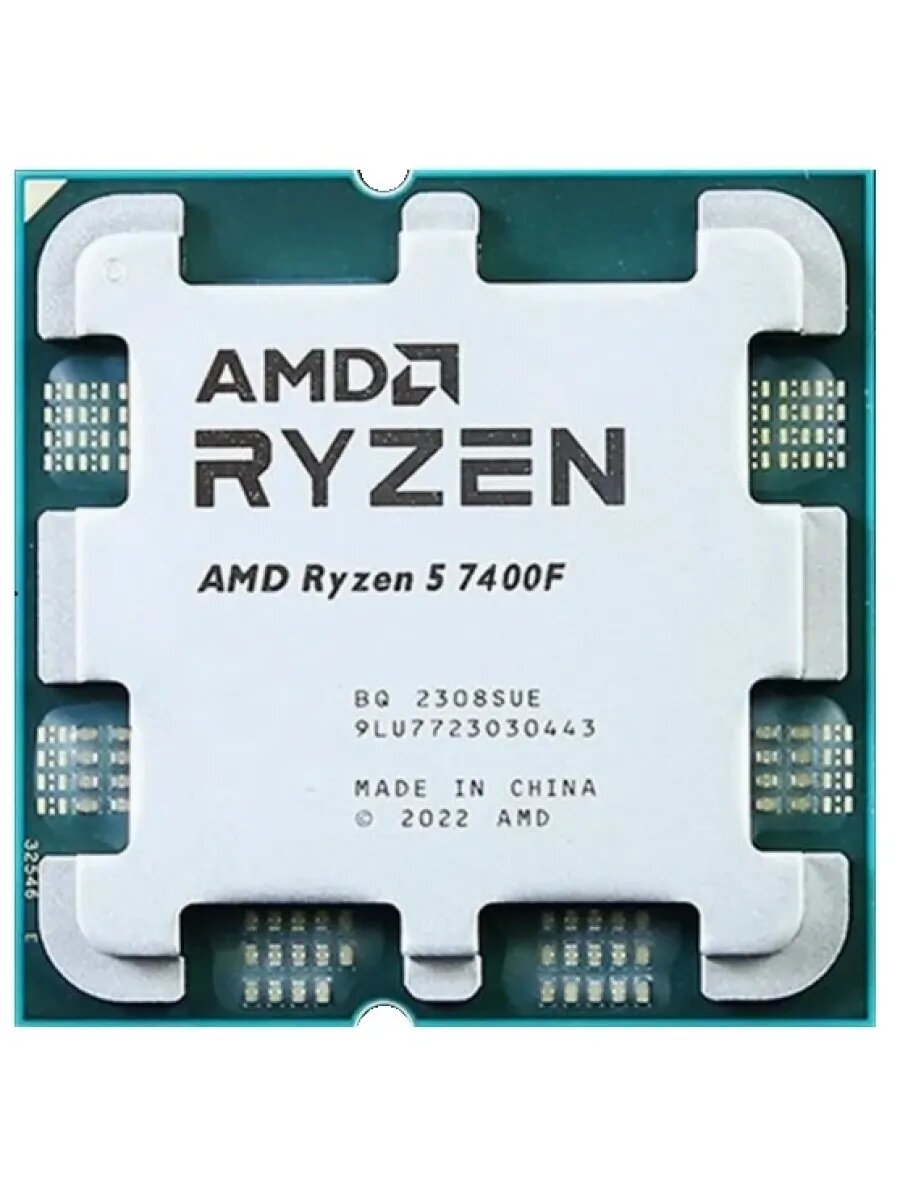 Процессор AMD Ryzen 5 7400F, сокет AM5, 6 ядер, 4200 МГц, OEM