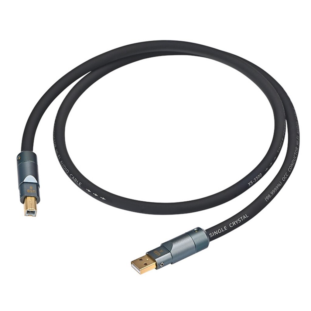 Интерфейс USB A-B 6N монокристаллический медный аудиокабель-2 м