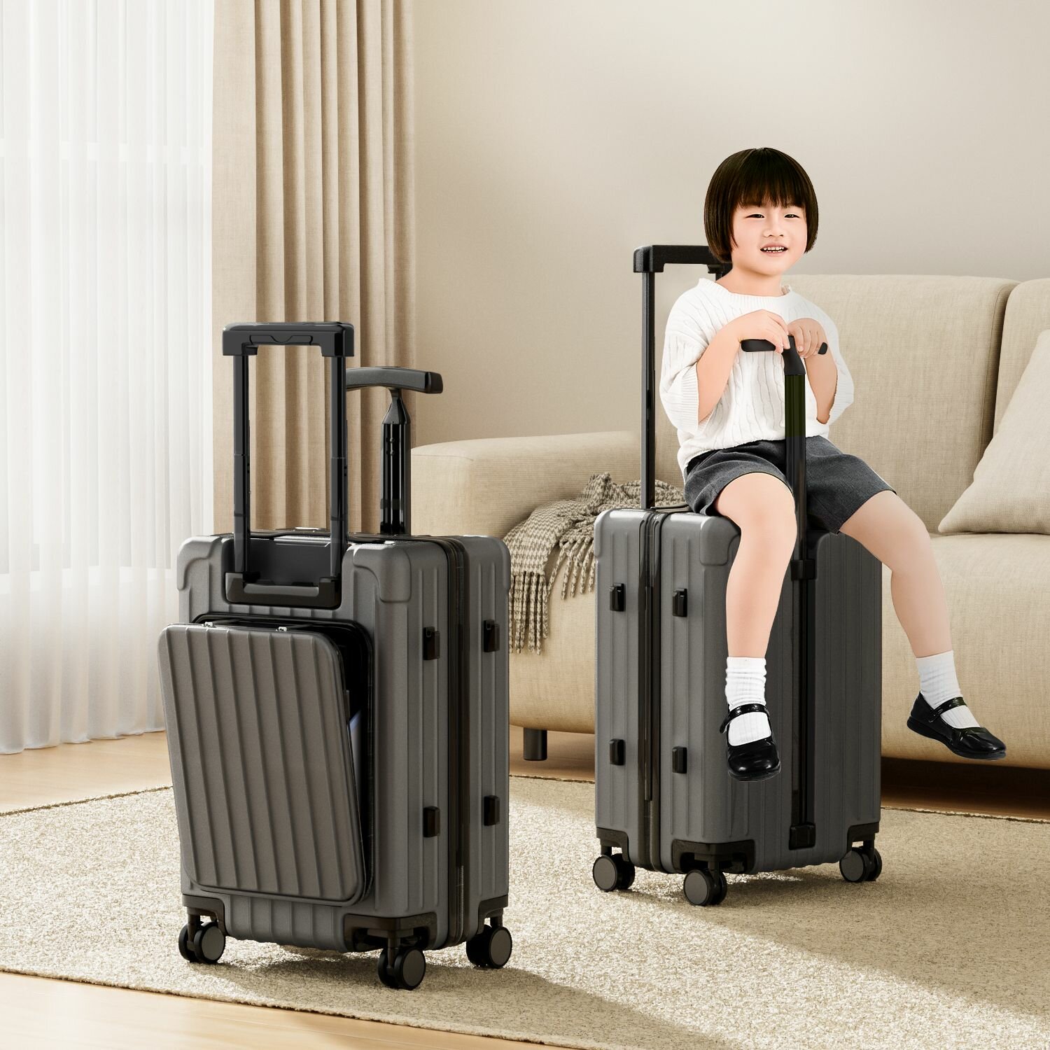 Чемодан-самокат