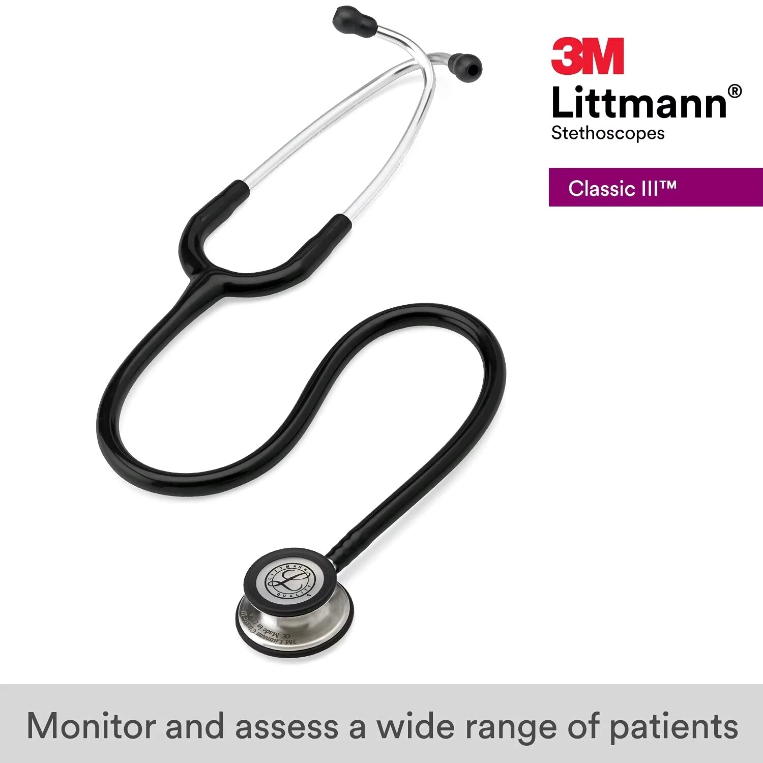 Стетоскоп 3M Littmann Classic III 5620 черный