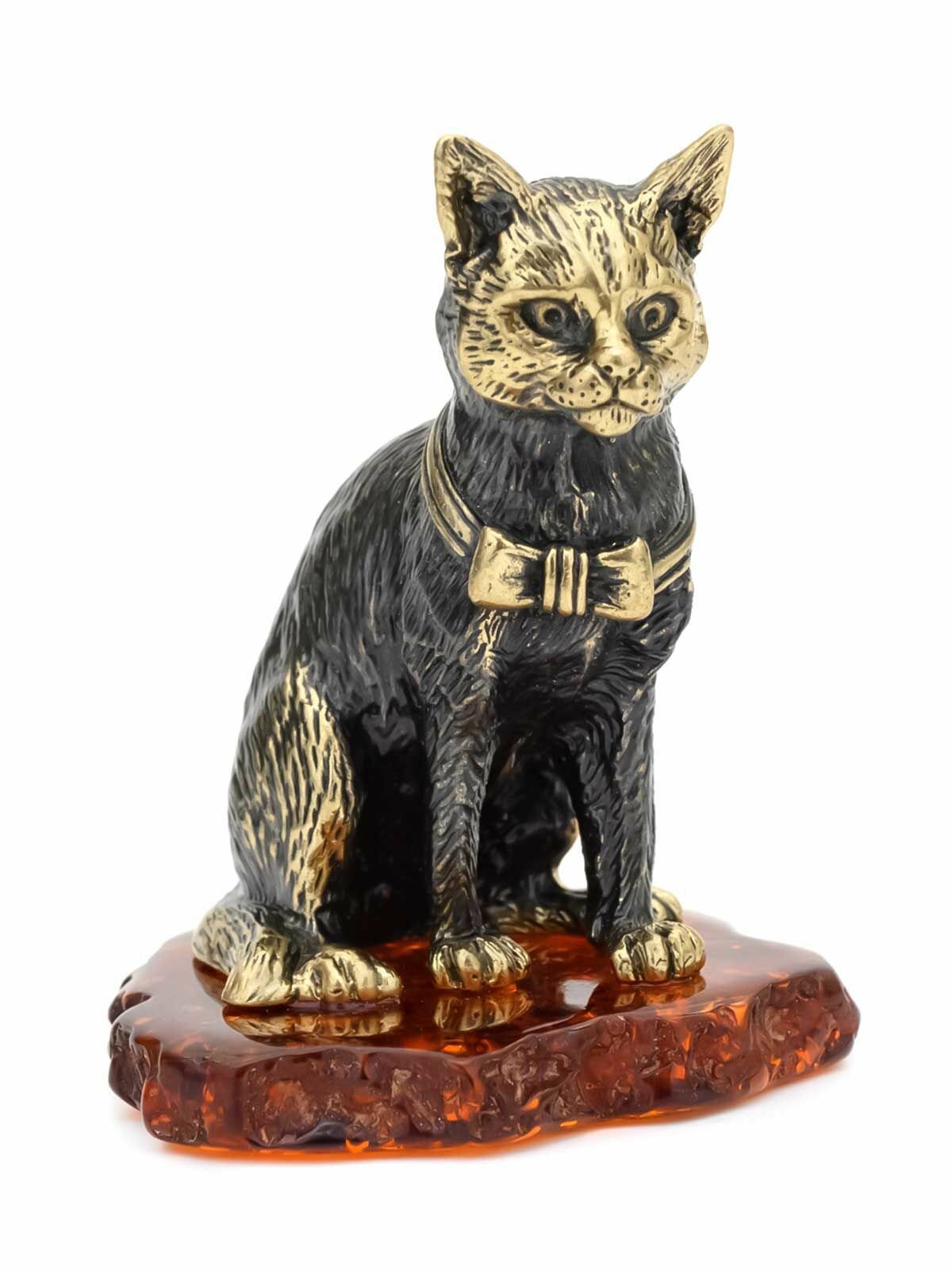 Сувенирная фигурка - Кот Шеба, Балтийский Янтарь, 6,5 см