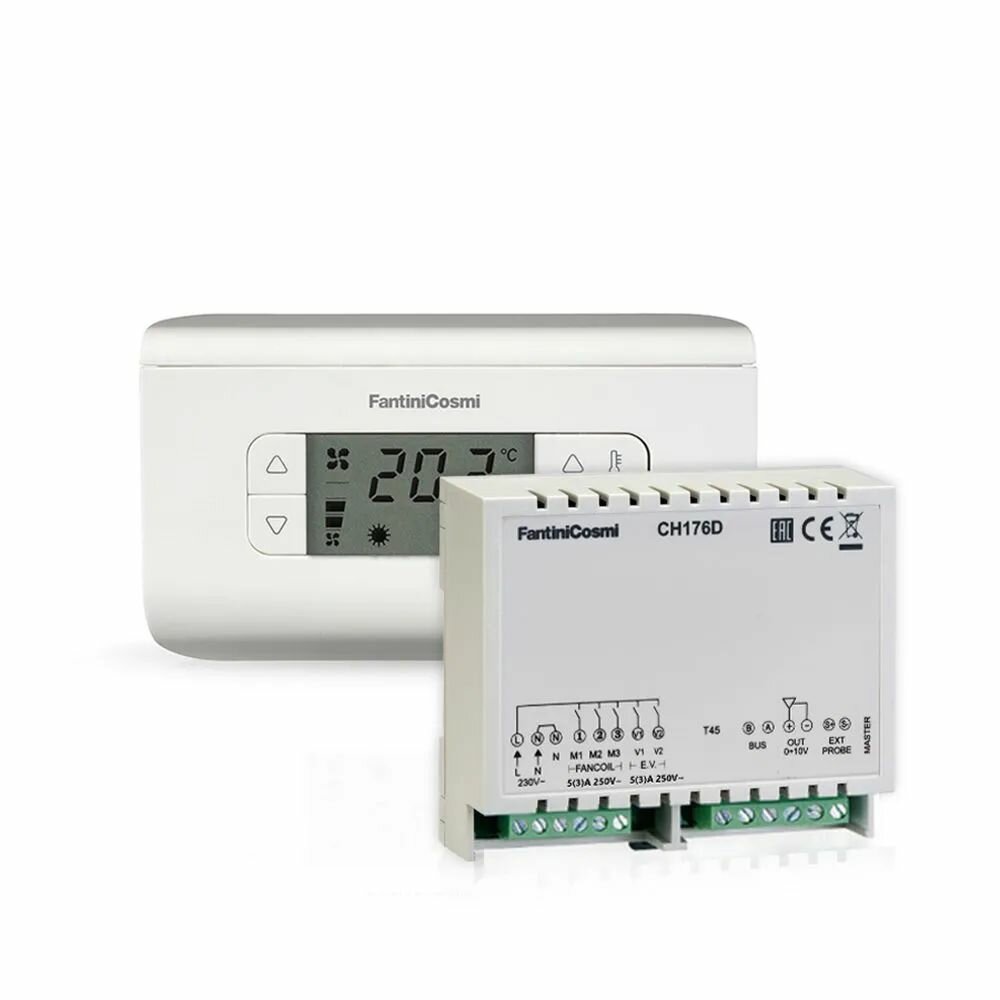 CH130ARR2 Термостат фанкойла с исполнительным механизмом 220V NTC10 CH176D