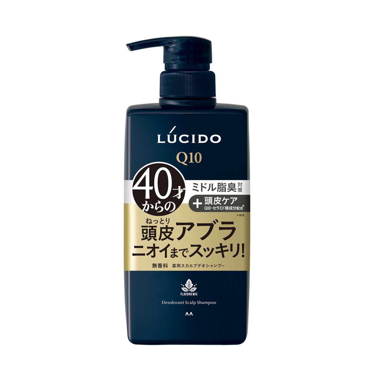 MANDOM Шампунь для волос LUCIDO Натуральный освежающий против перхоти с экстр корицы, 450 мл, бут