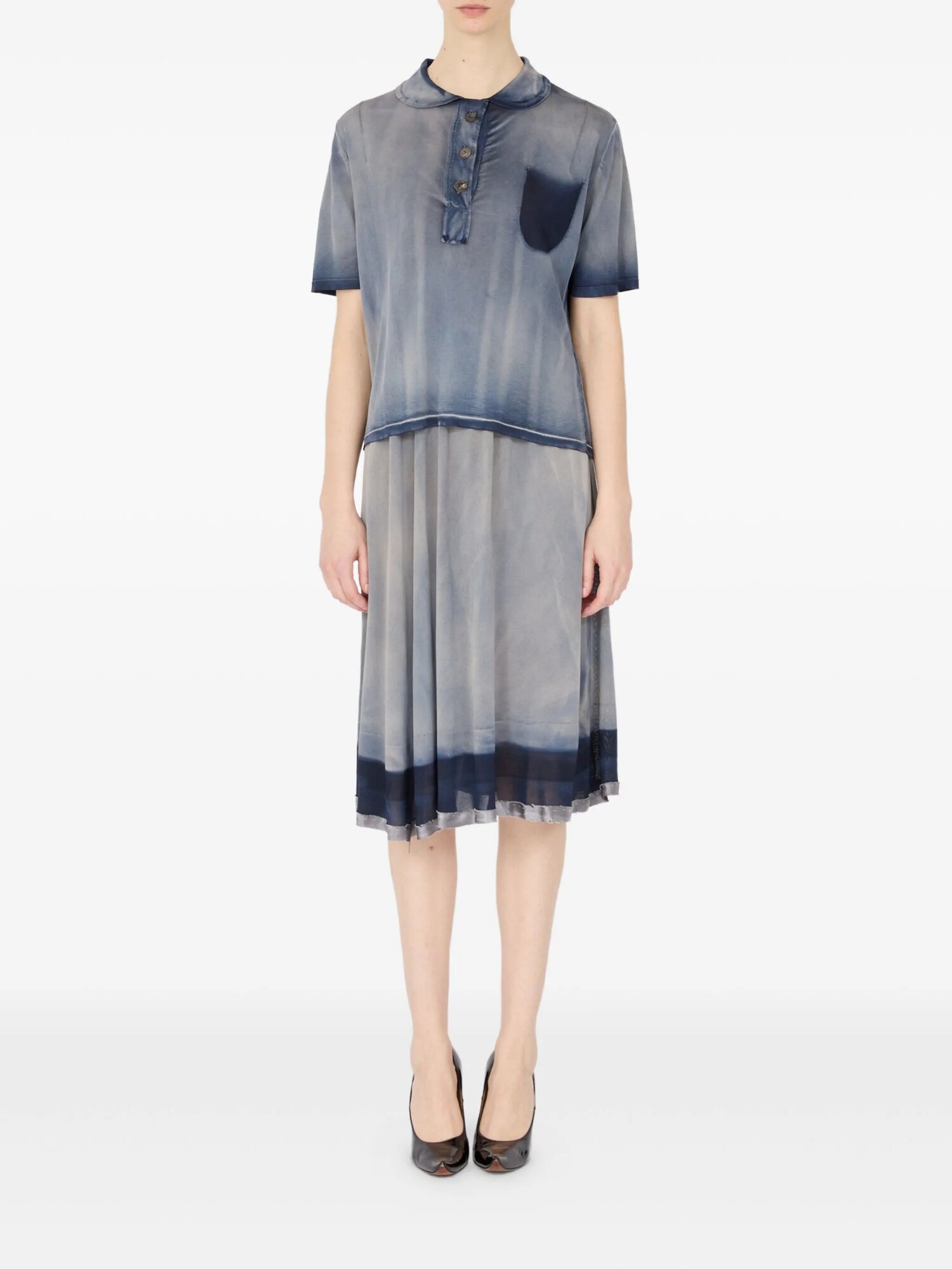 Рубашка Maison Margiela, размер 44, blue — фото 1