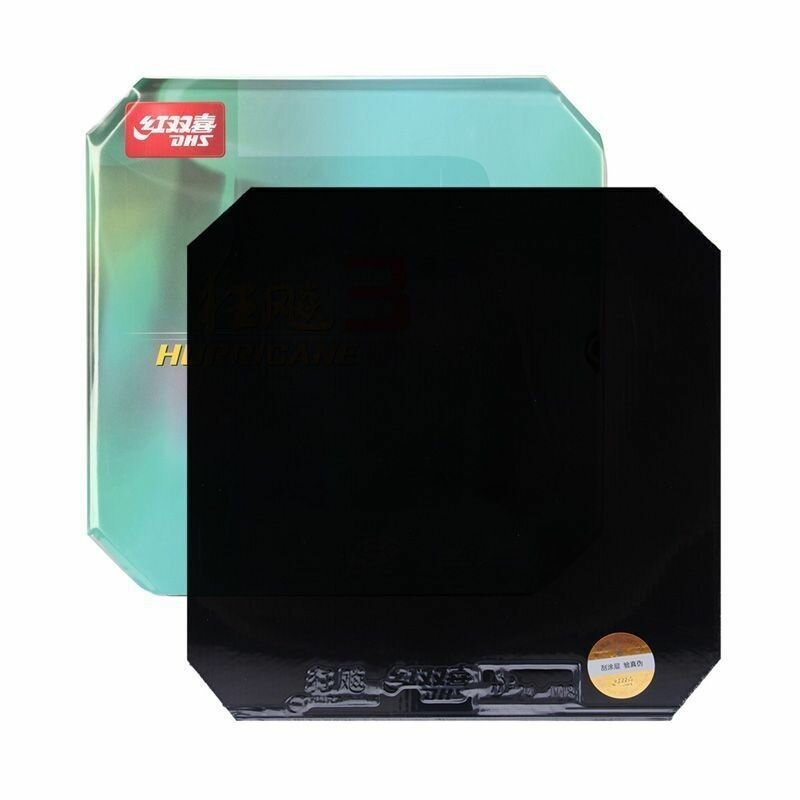 Накладка Для Настольного Тенниса Ракетки DHS HURRICANE 3 NEO, Наступательный Тип, Твердость 39