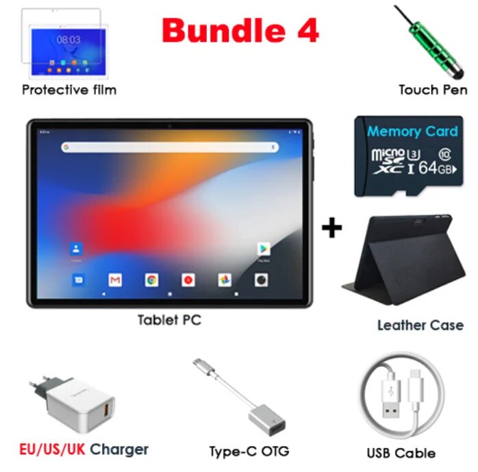 Планшет для звонков Noablecun Tab, 10", 8/64ГБ, Wi-Fi+4G, Android